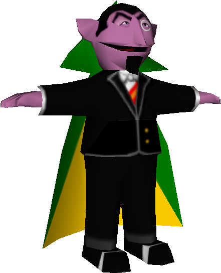 Download Nintendo 64 - Count Von Count Model Clipart (#5365515 ...