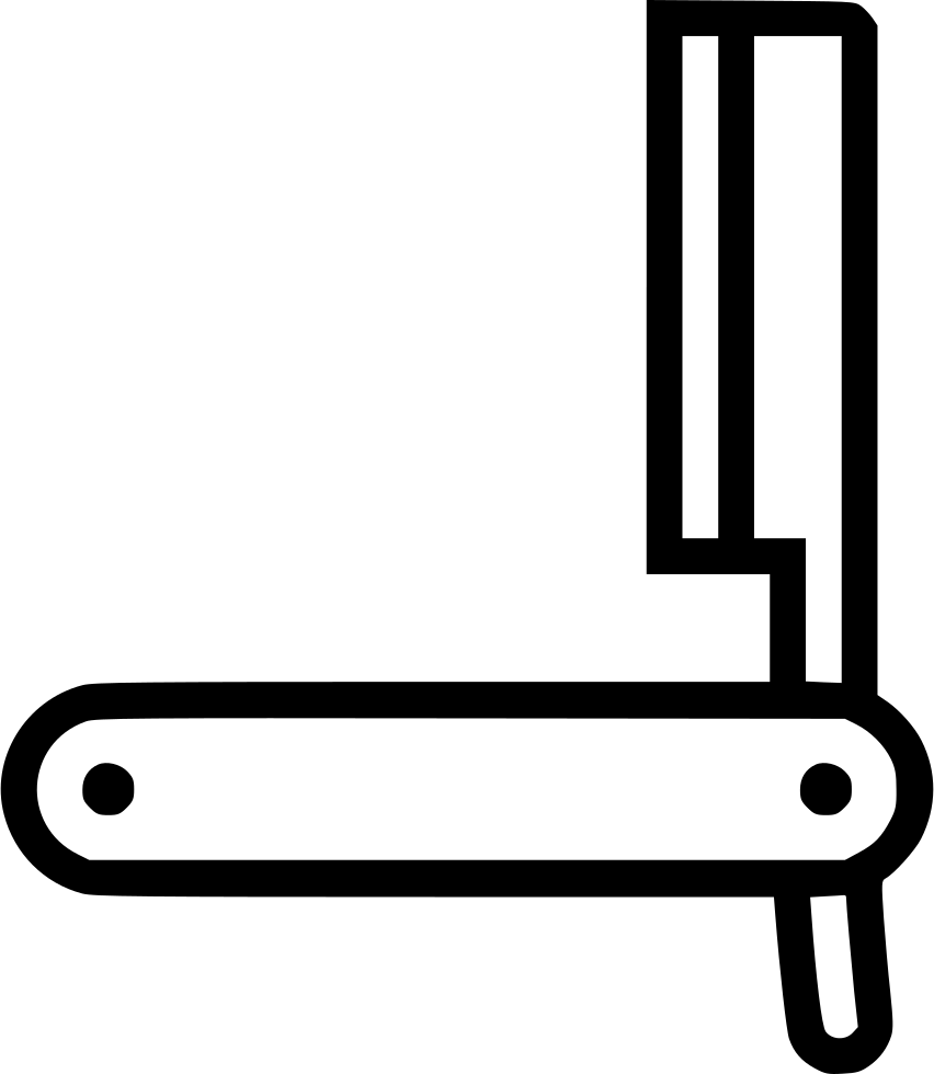 Transparent Straight Razor Clipart - Razor Png White - Full Size ...