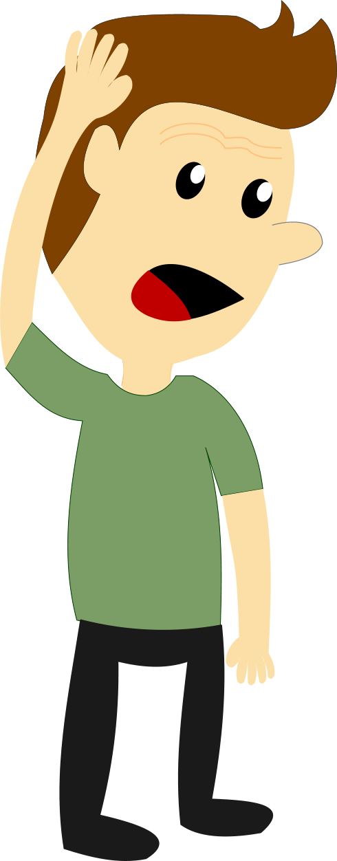 Confused Clipart Misconception - Cartoon - Png Download - Full Size ...