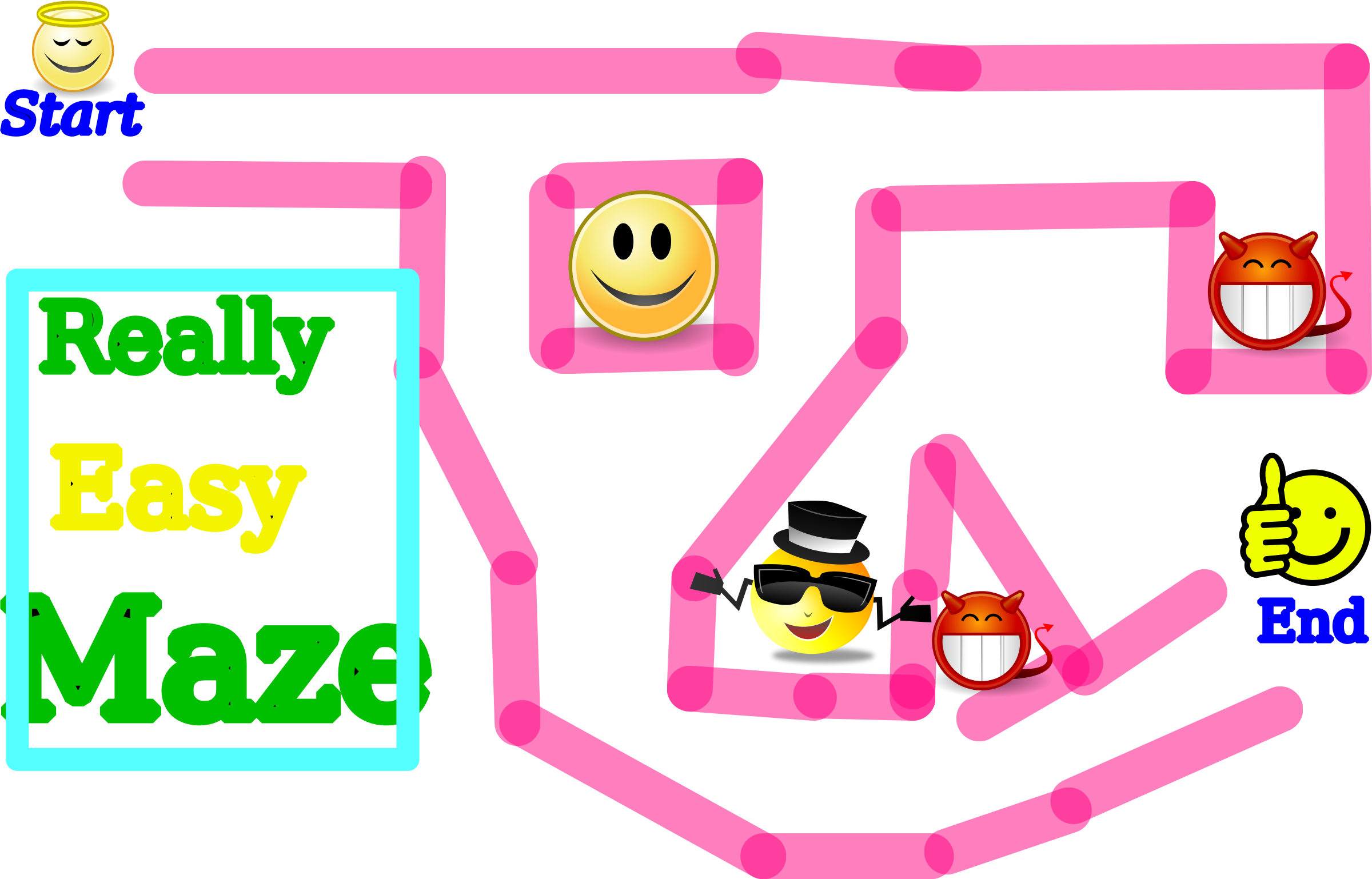 Super Easy Maze Clip Arts - Maze Easy Clipart - Png Download - Full ...