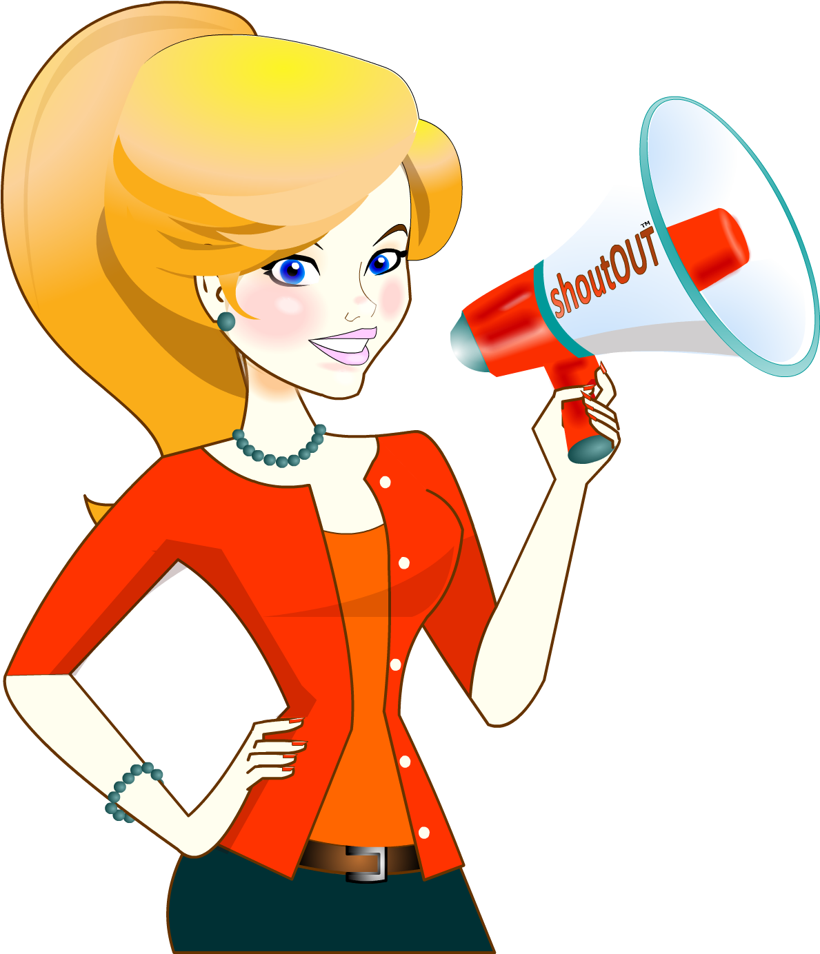 Transparent Shout Out Clipart - Shout Out Girl - Png Download - Full ...