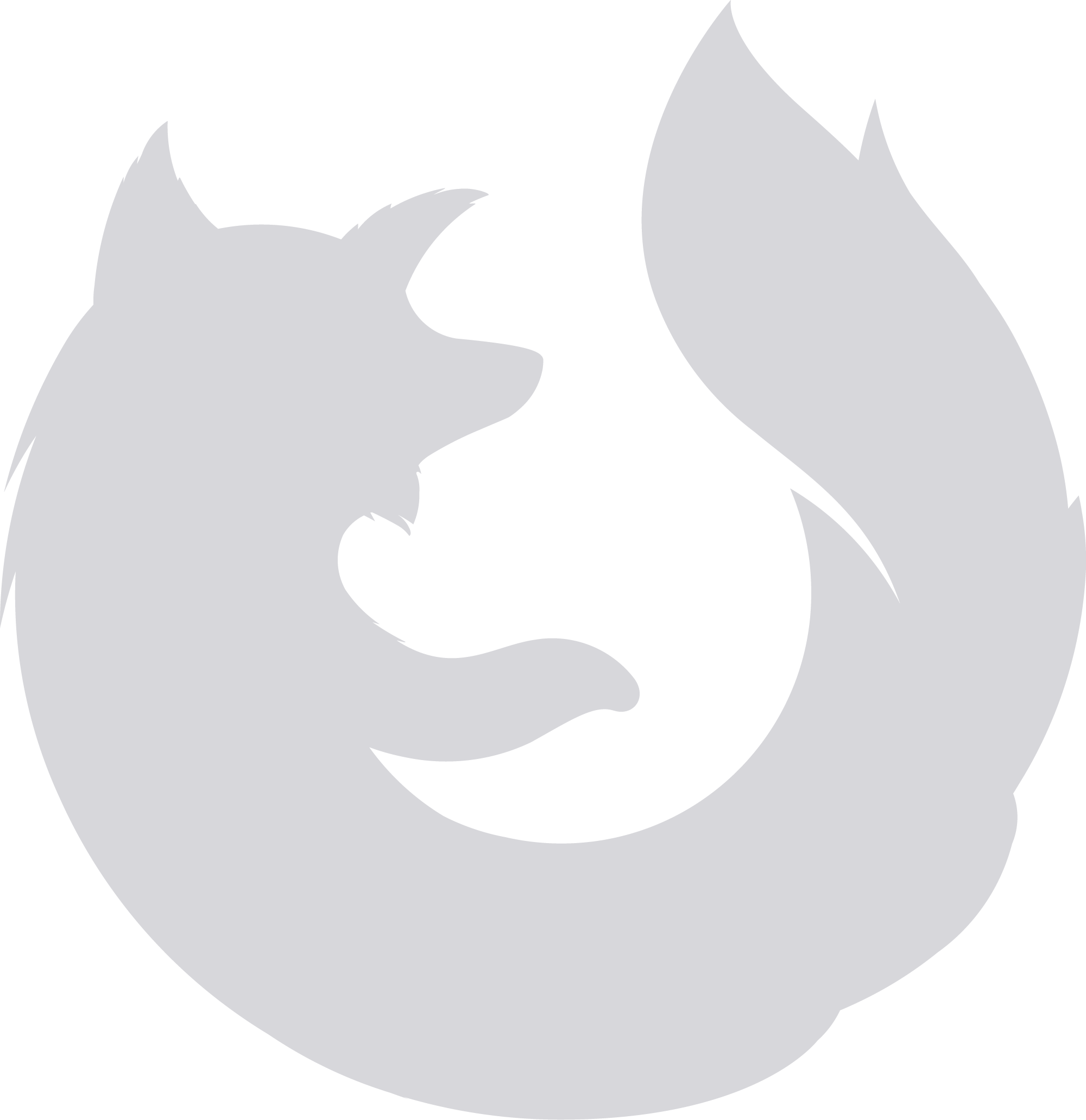 New Firefox Logo White Clipart - Full Size Clipart (#5369629) - PinClipart