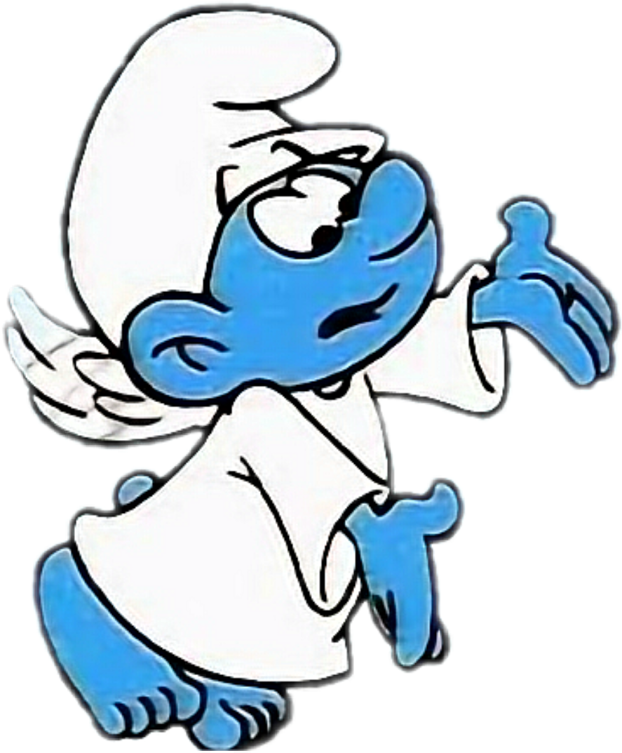 Angel Smurf Clipart - Full Size Clipart (#5372816) - PinClipart
