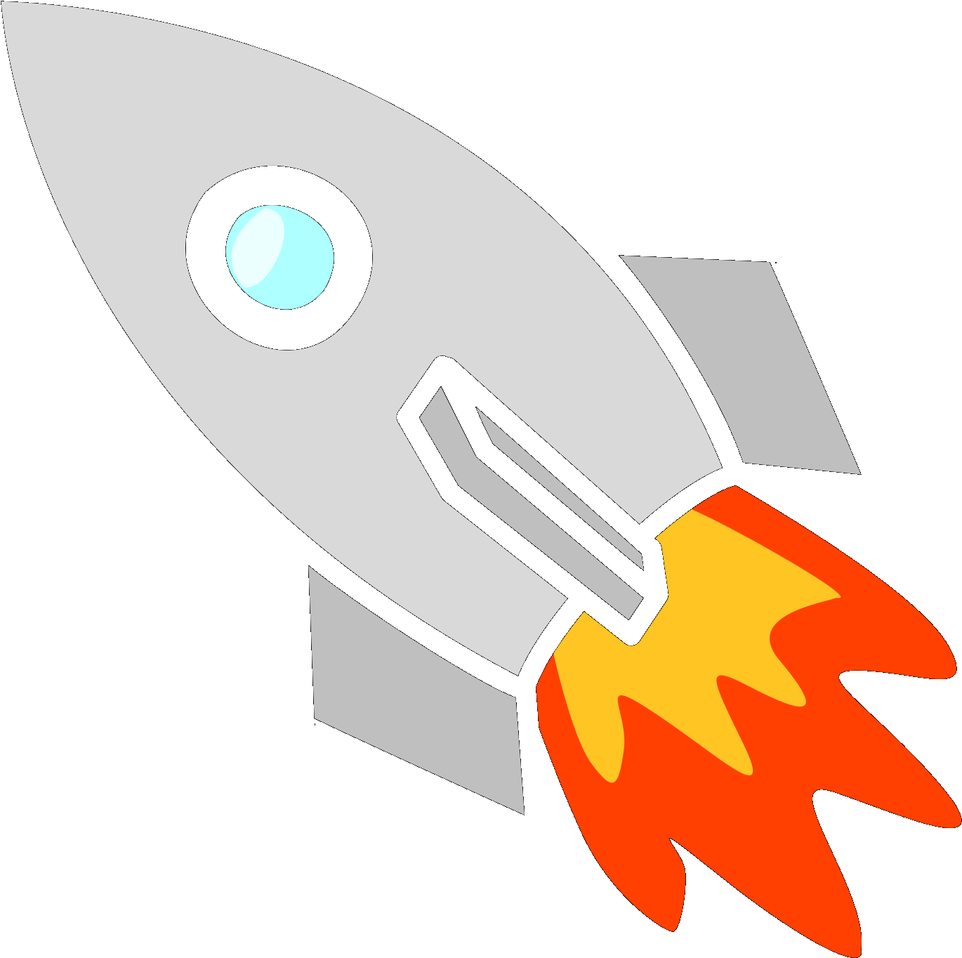 Download Cartoon Rocket Ship Transparent Background Clipart (#5373017 ...