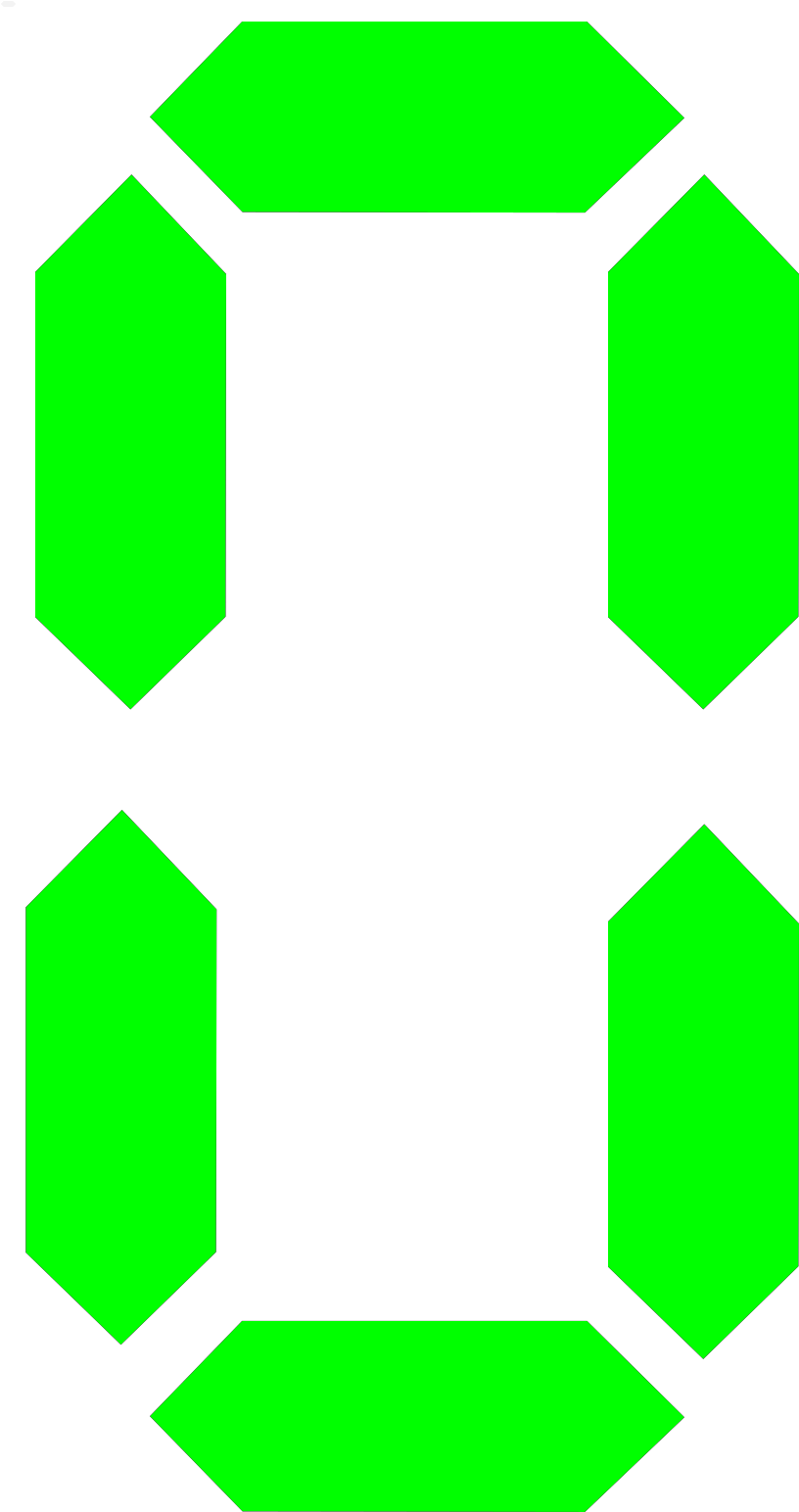 Seven Segment Display Symbol Clipart - Full Size Clipart (#5375885 ...