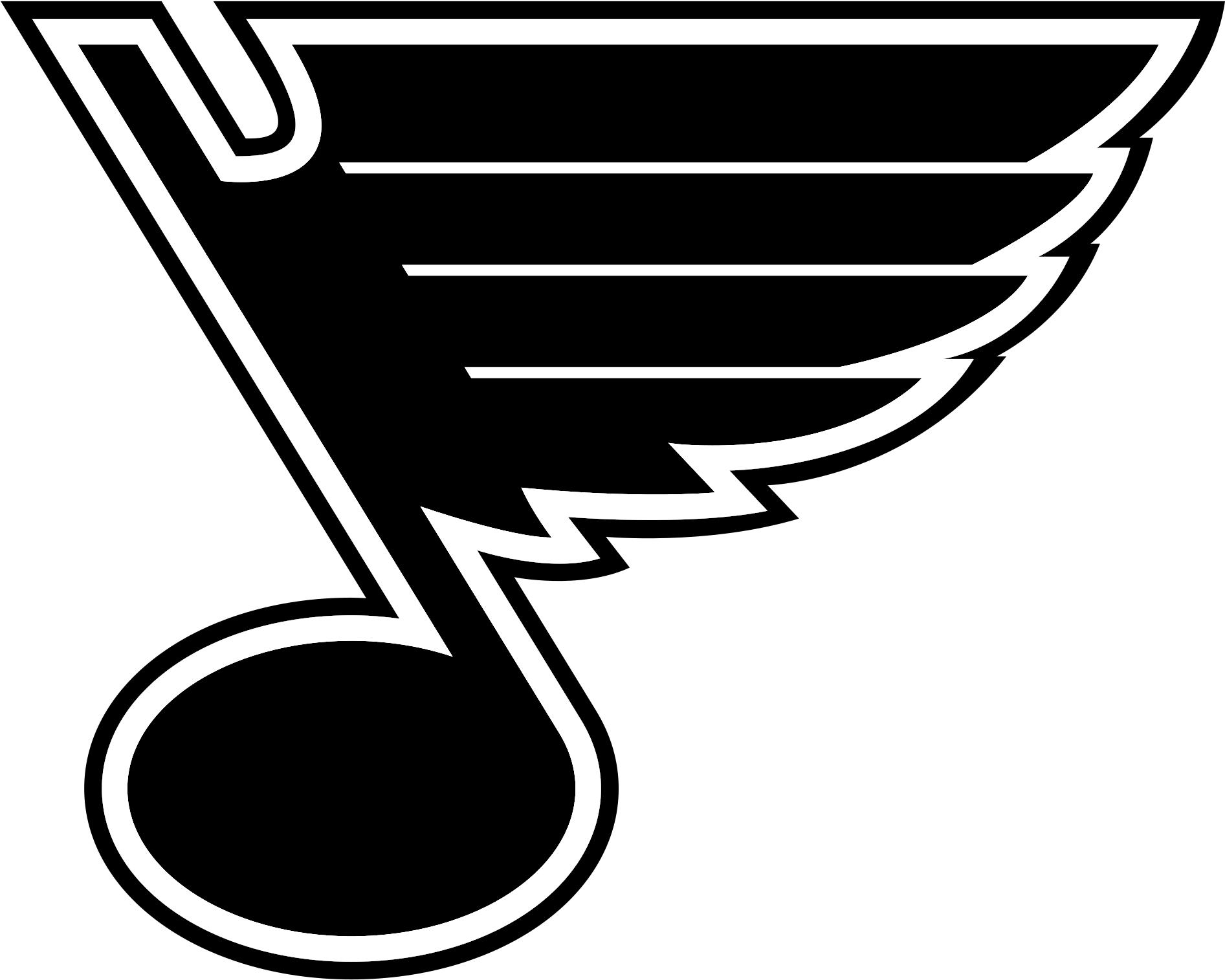 Download St Louis Blues Logo Png Transparent & Svg Vector - White St ...