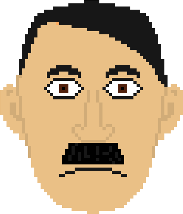 Transparent Hitler Clipart - Minecraft Pixel Art Hitler - Png Download ...