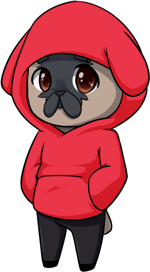 Transparent Pug Face Png - Pug Drawing Cartoon Clipart - Full Size ...