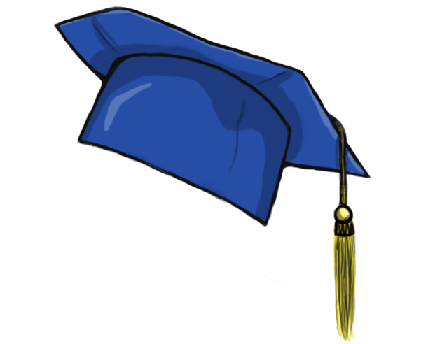 Graduation Cap Transparent - Blue Graduation Cap Png Clipart - Full ...