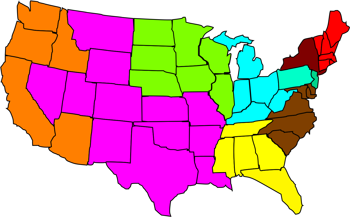 13 Us Western States Clipart - Full Size Clipart (#5378805) - PinClipart