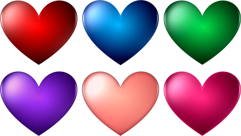 Heart Organ Png Heart Shape In Different Colors Clipart Full Size 