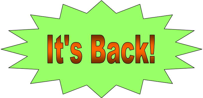 It's Back Clipart - Full Size Clipart (#5379413) - PinClipart