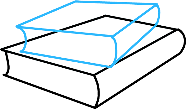 How To Draw School Books - Easy Cartoon Book Drawing Clipart - Full ...