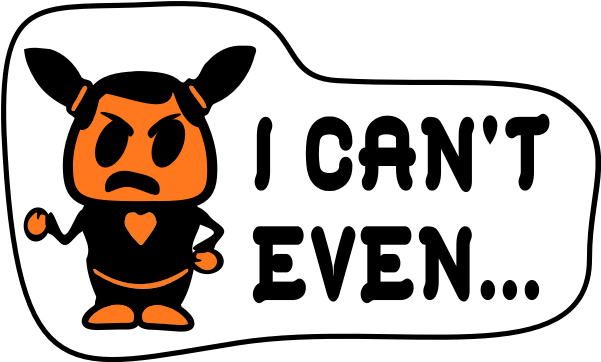 Icon Sticker - Cant Even - Cartoon Clipart - Full Size Clipart ...