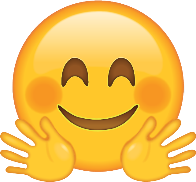 Emoji Hug Emoticon - Hug Emoji Clipart - Full Size Clipart (#5381584 ...