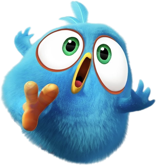 Download Check Out This Transparent Angry Bird Blue Running - Blue ...