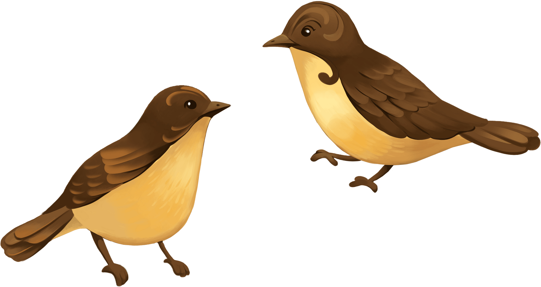 Two Birds Clipart - 2 Birds Clipart - Png Download - Full Size Clipart ...