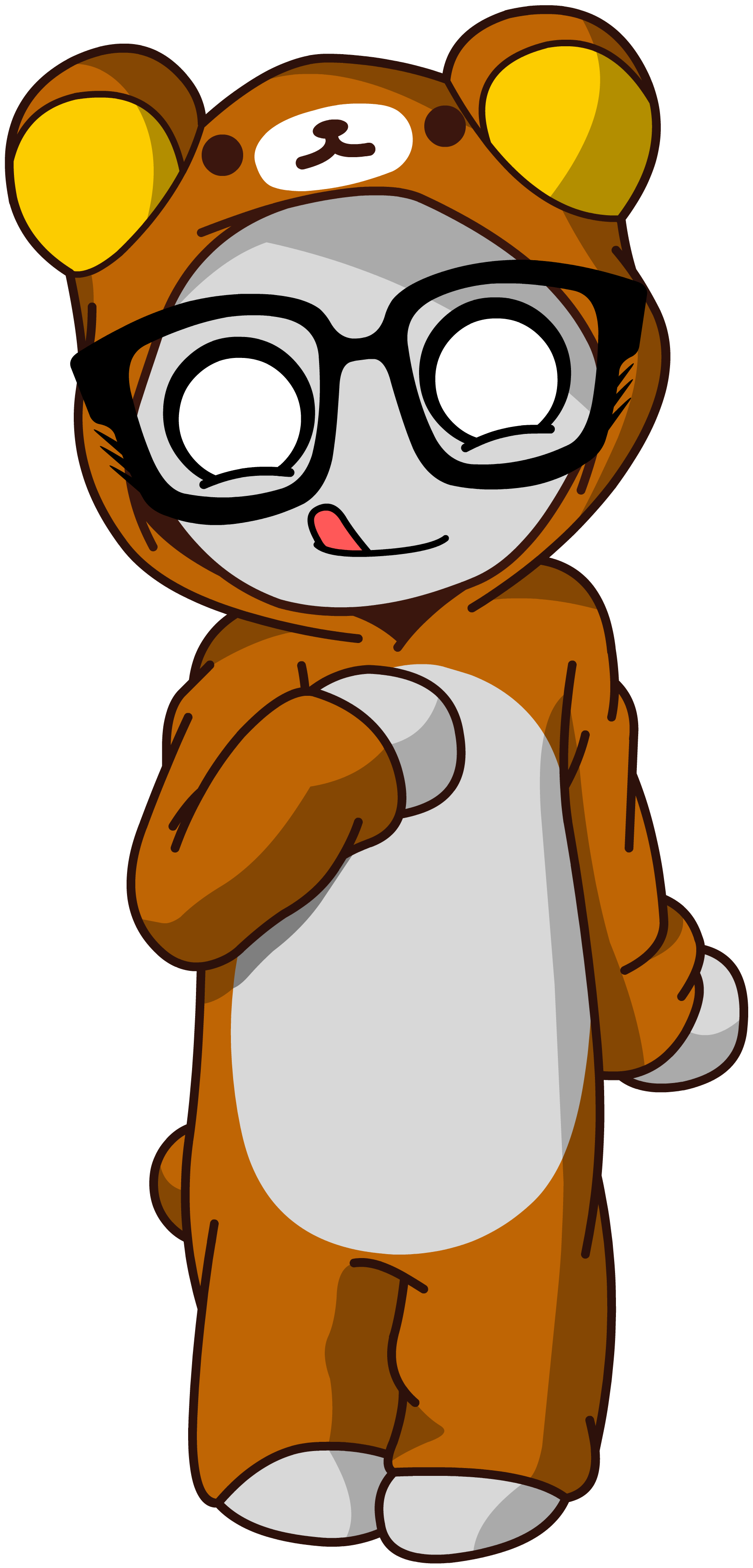 Meko In Her Rilakkuma Onesie - Cartoon Clipart - Full Size Clipart ...