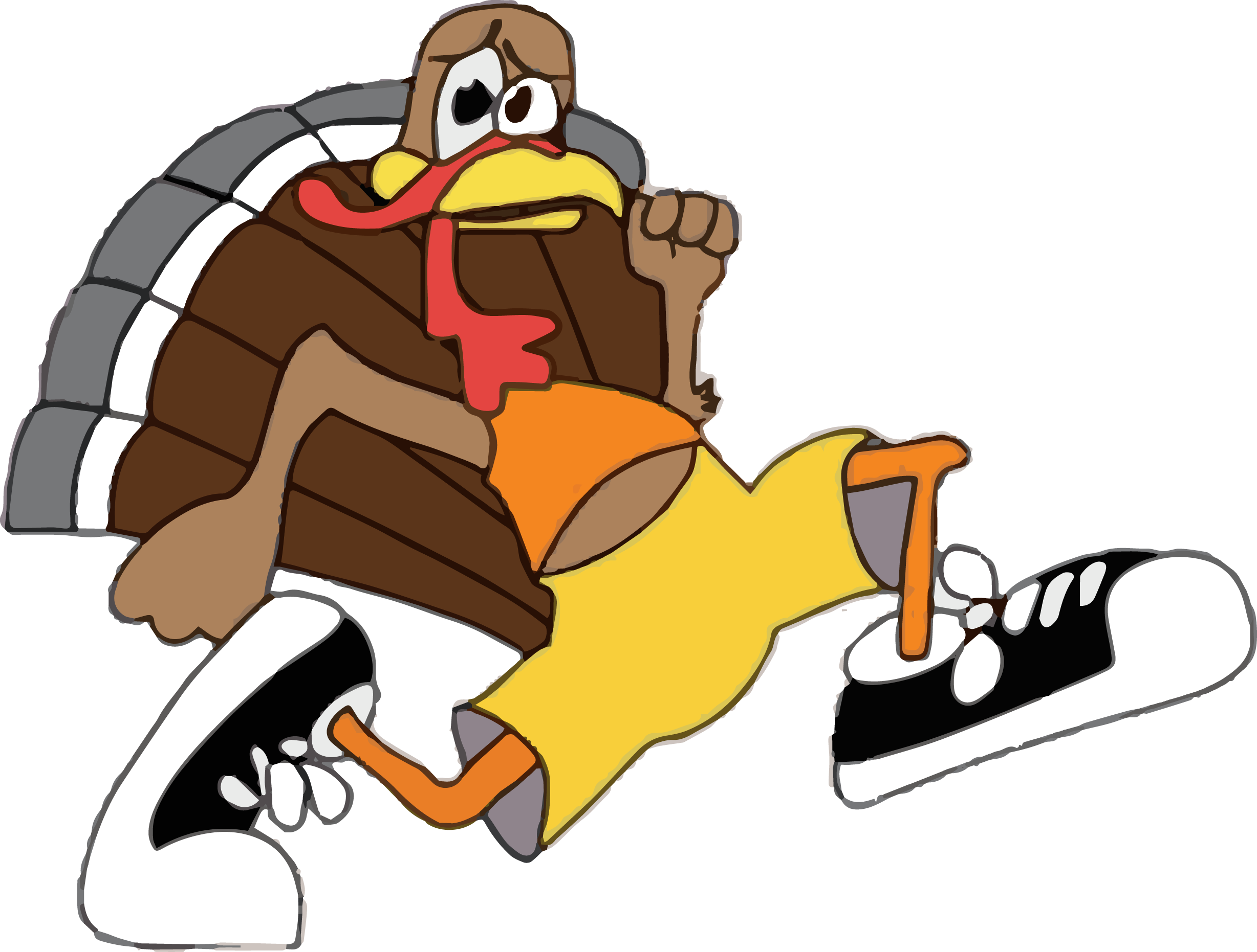 Prince William Turkey Trot - Turkey Trot Cartoon Clipart - Full Size ...