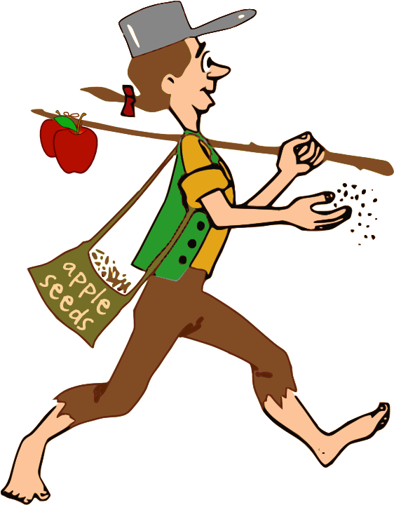Seed Clipart Apple Seed - Johnny Appleseed Free Clipart - Png Download ...