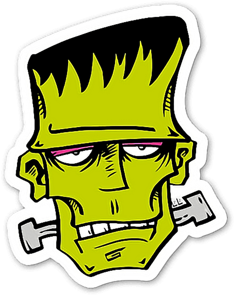 Sticker By Ethanpalma - Frankenstein Head Png Clipart, clipart, png ...