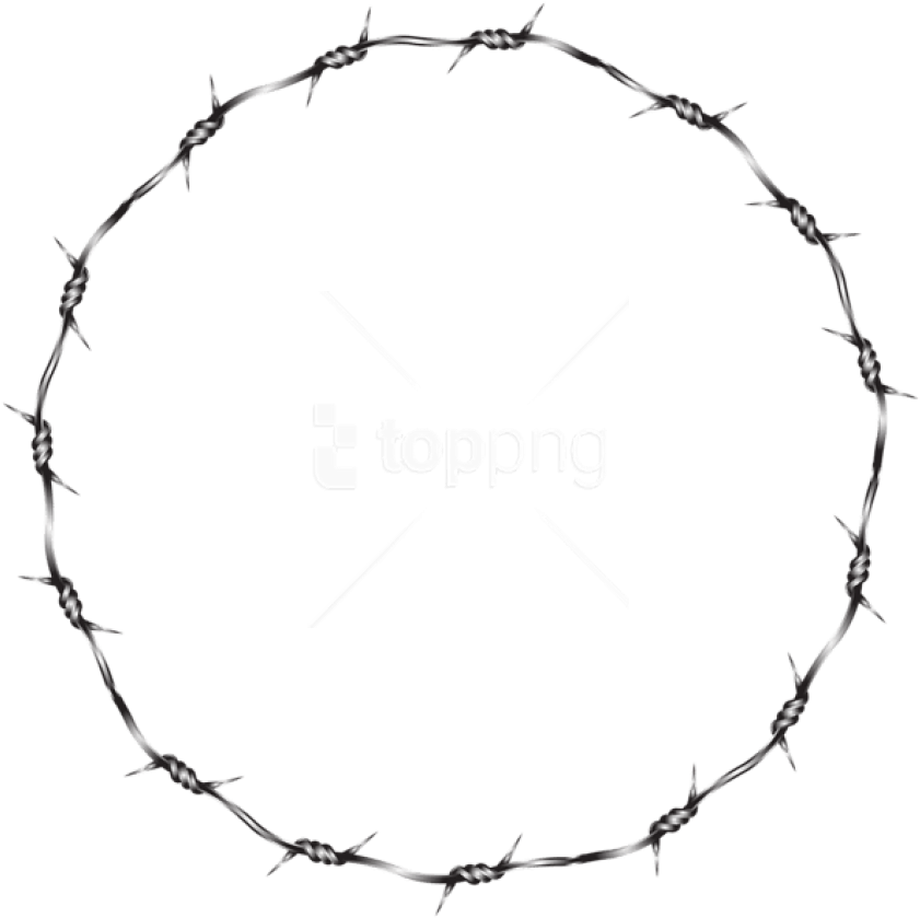 Free Png Download Wire Round Border Transparent Clipart - Barbed Wire ...
