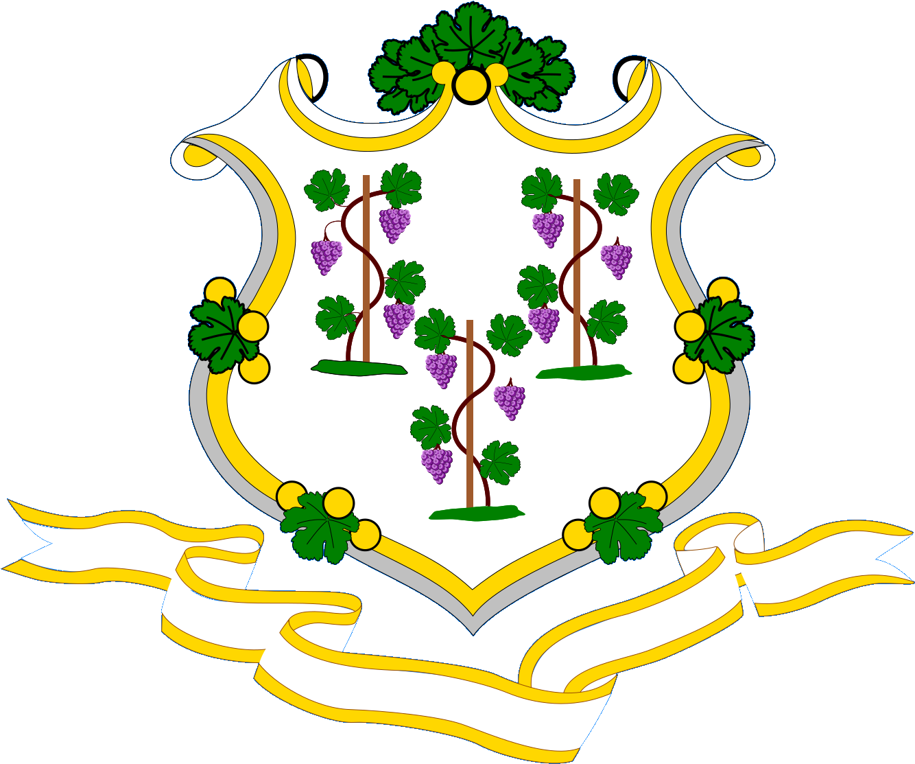 Connecticut State Flag Clipart - Full Size Clipart (#5389121) - PinClipart