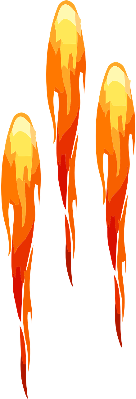 Transparent Rocket Fire Png Clipart - Full Size Clipart (#5390690 ...