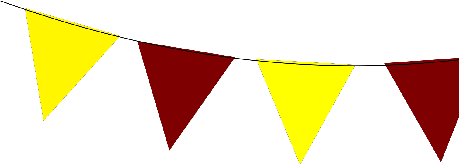 Red And Yellow Banderitas Clipart - Full Size Clipart (#5393418 ...