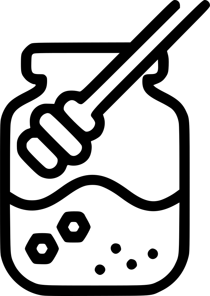 Honey Jar Black And White Png - Honey Jar Transparent Honey Clipart ...