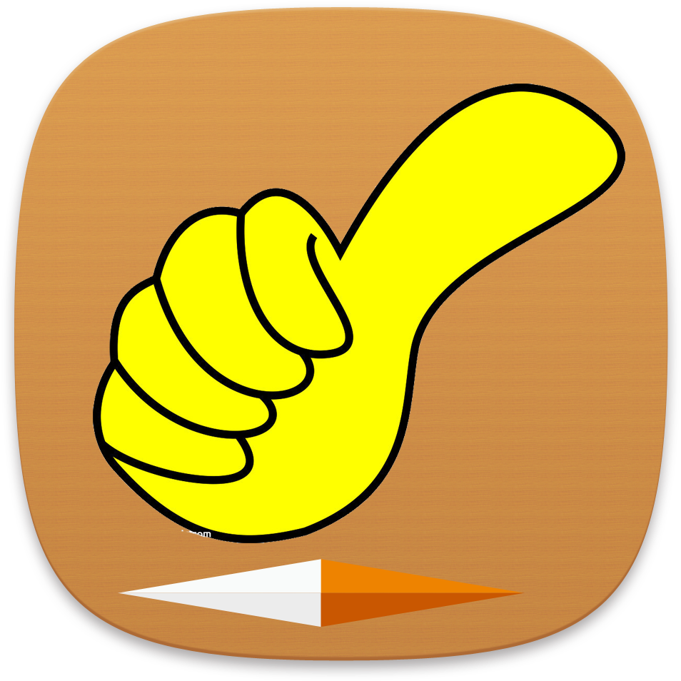 Thumb Vector Yellow - Thumb Clipart - Full Size Clipart (#5397178 ...