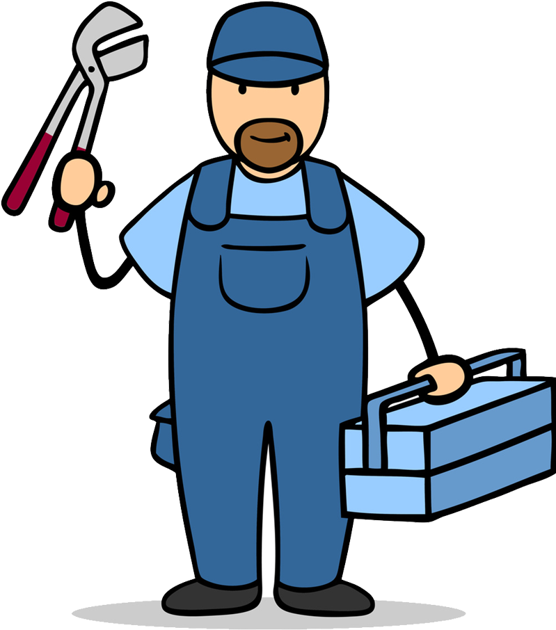 Local London Engineer - Cartoon Heating Engineer Clipart - Full Size ...