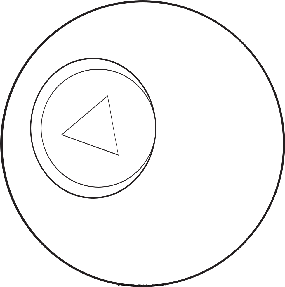 Download Hd Magic 8 Ball Coloring Page - Circle Clipart - Full Size ...