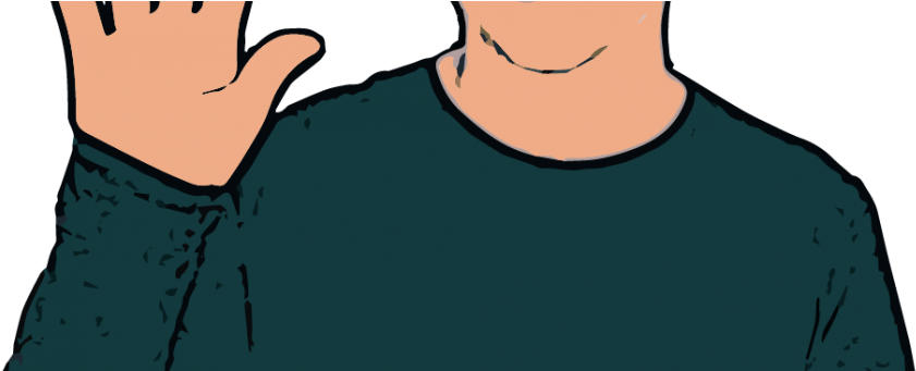 British Sign Language - Ok In British Sign Language Clipart - Full Size ...