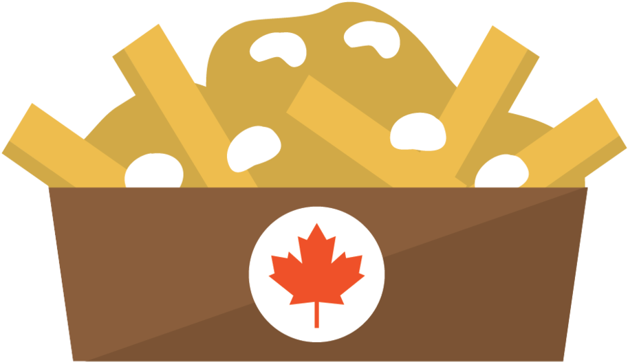 Poutine Icon-1024 - Canadian Things Cartoon Clipart - Full Size Clipart ...