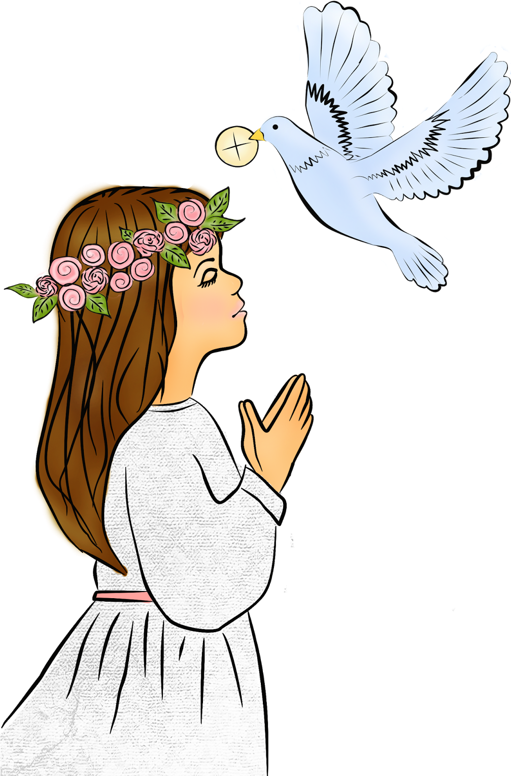 Niña Primera Comunión - First Holy Communion Cliparts - Png Download ...