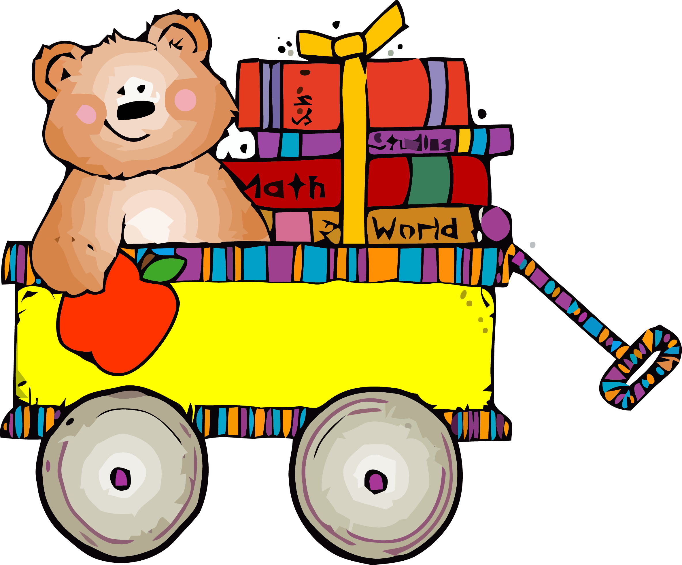 Download Bear Math Book Clipart Png Cartoon - Dj Inkers Clip Art School ...
