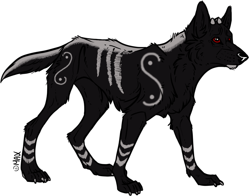 Download Rottweiler Puppy Hellhound Clip Art - Anime Hellhound Pup ...