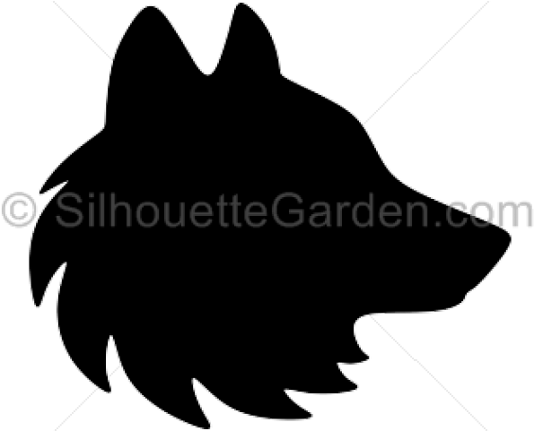 Wolf Head Silhouette - Clipart Wolf Head Silhouette - Png Download ...
