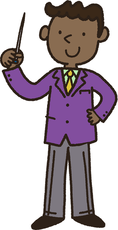 African Instructor Man Clipart - Male Teacher Clipart - Png Download ...