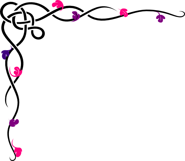 Pink And Black Borders Clipart - Full Size Clipart (#5408449) - PinClipart