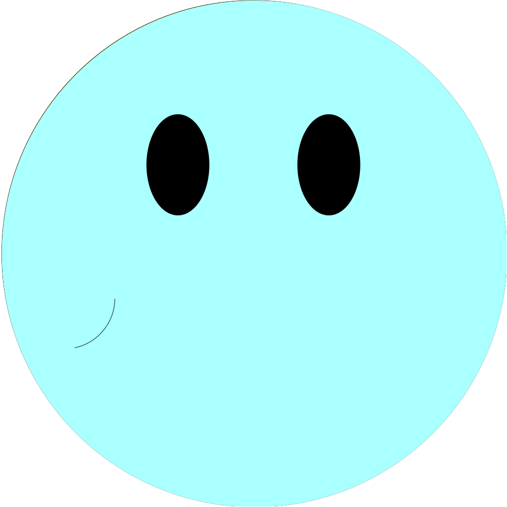 Blue Smiley Face Svg Clip Arts - Circle - Png Download - Full Size ...