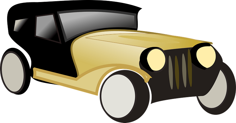 Netalloy Heritage Car Clipart - Small Old School Car Cartoon - Png ...