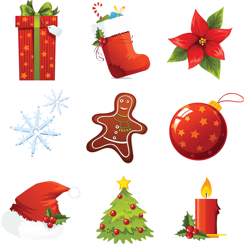 Christmas Elements Free Png Clipart - Full Size Clipart (#5412323 ...
