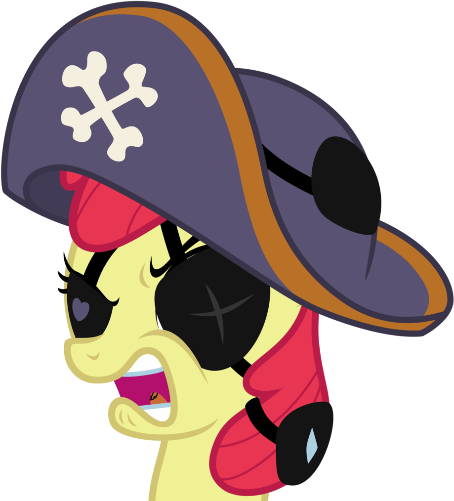 Eyepatch Transparent Pirate Hat - Cat Hat Mlp Clipart - Full Size ...