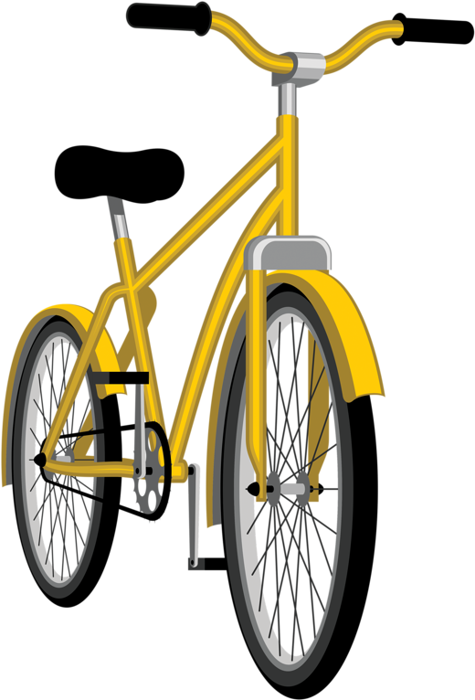 Yellow Bike Cartoon Clipart - Full Size Clipart (#5414257) - PinClipart