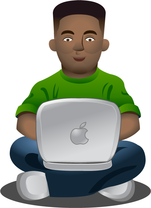 Tech Clipart Guru - Cliparts Of People Using Laptops - Png Download ...