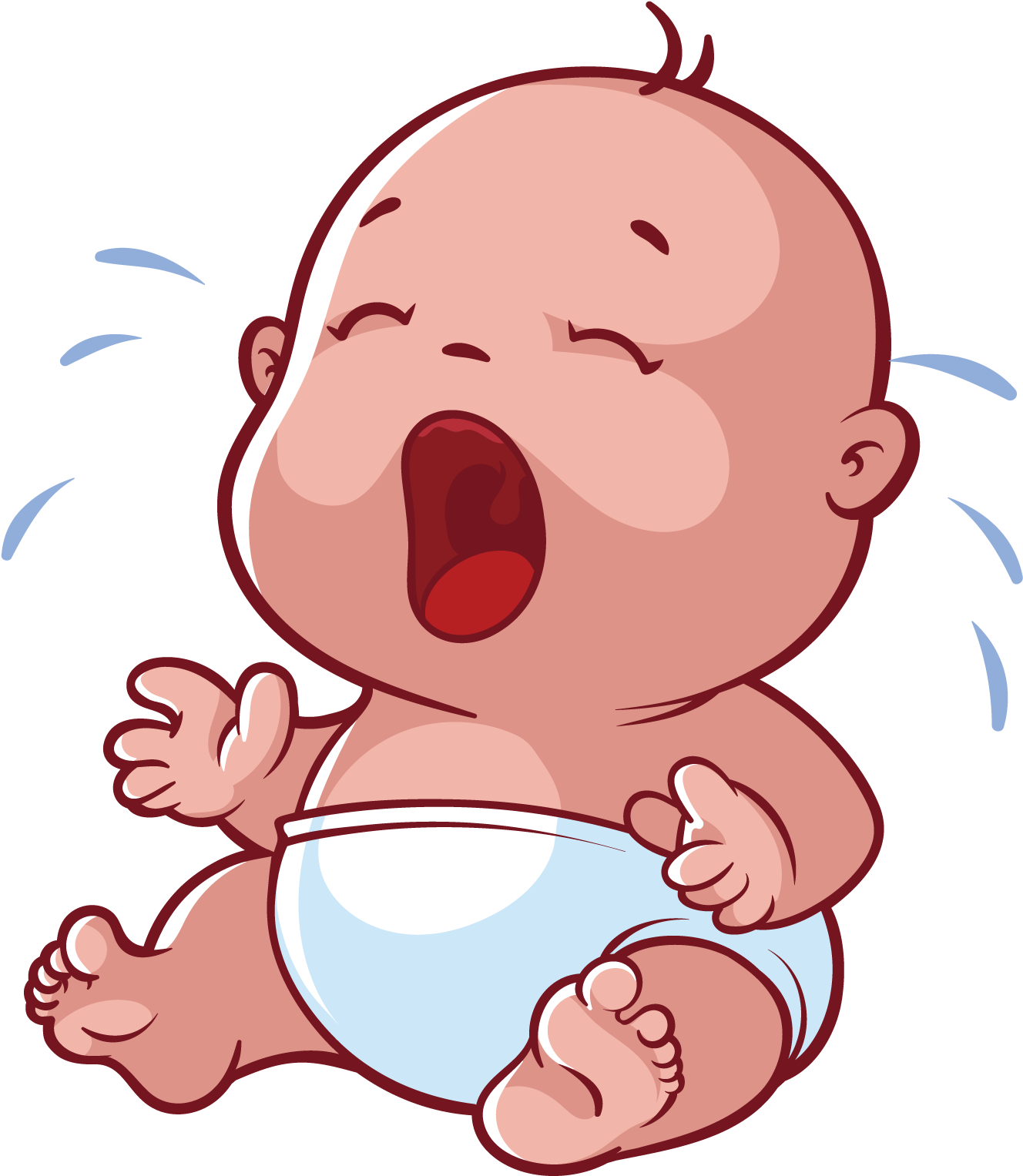 Infant Clipart Sobbed - Crying Baby Clipart Png Transparent Png - Full ...