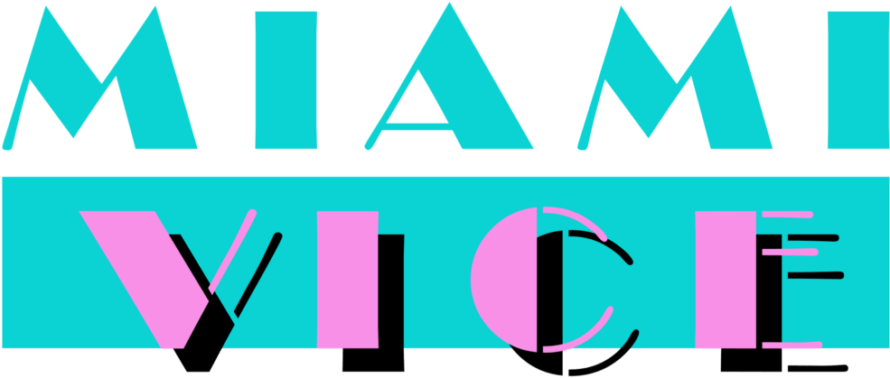 Miami Vice Logo Design Clipart - Full Size Clipart (#5415681) - PinClipart