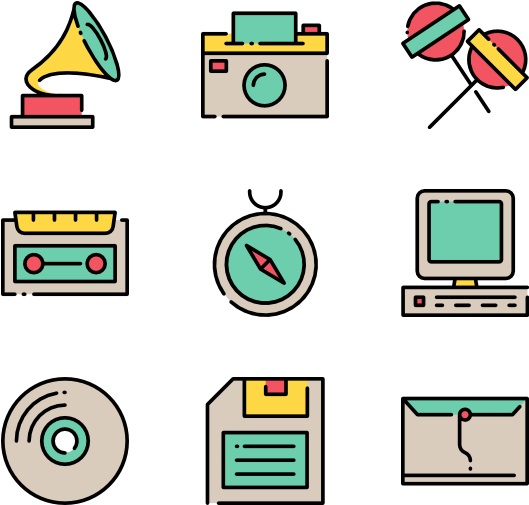 Retro Icon Png Clipart - Full Size Clipart (#5415686) - PinClipart